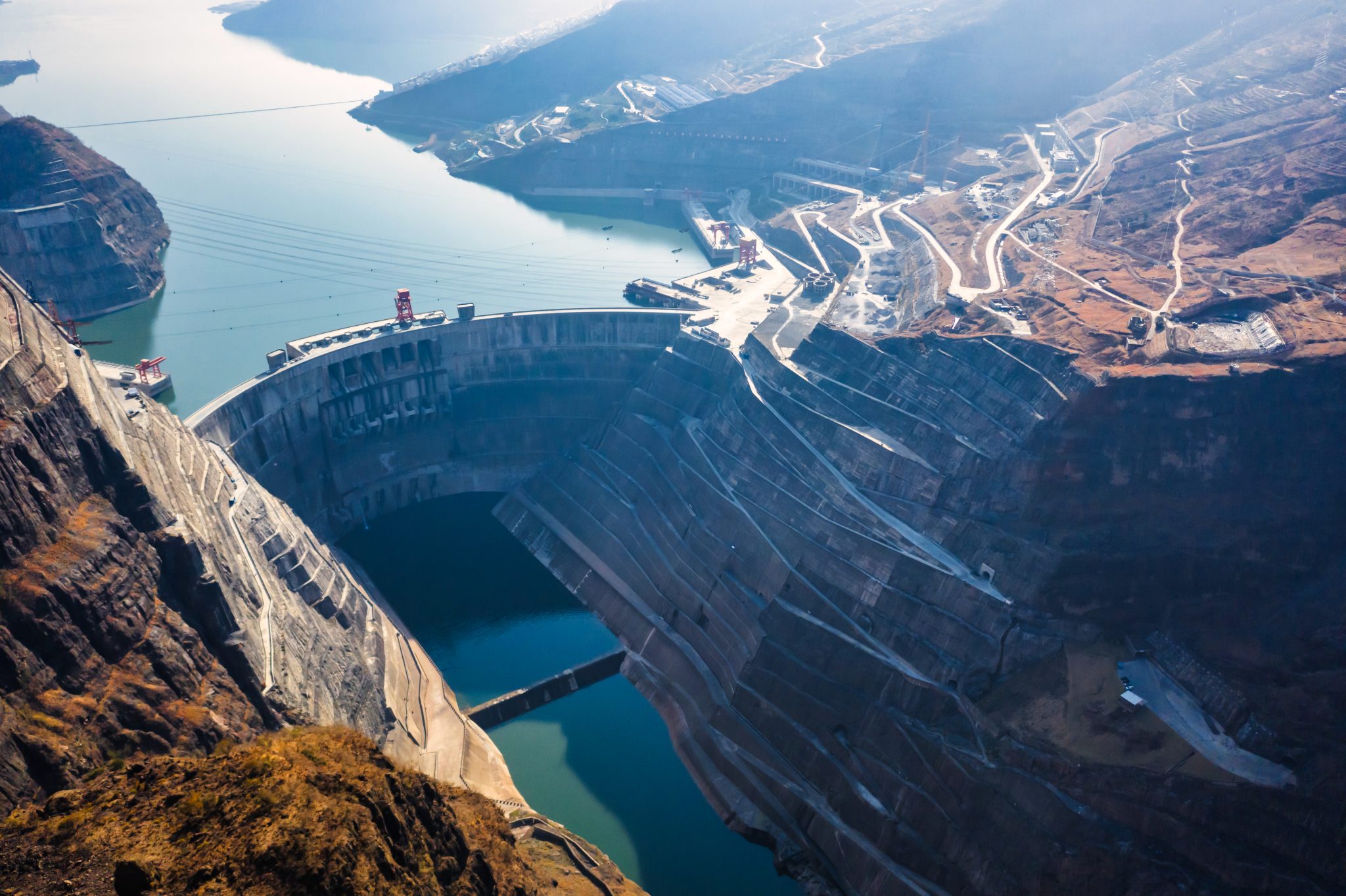 Hydroelectric Power Generation Dam Premium AI Image | Hydroelectric